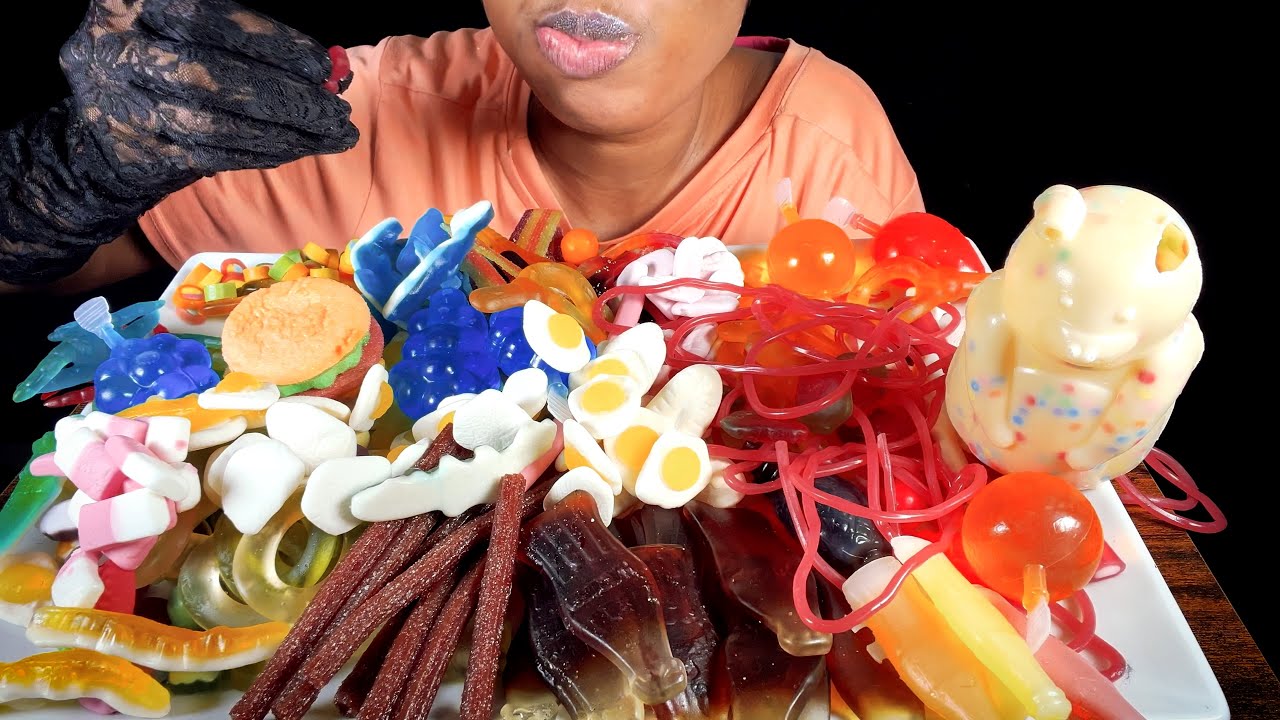 ASMR MUKBANG, Eating Videos Pineapple, Watermelon, key,Mukbang Candy ...