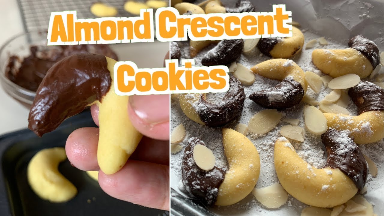 Cara Membuat Kue Kering Almond Crescent Cookies | Resep Kue Kering ...
