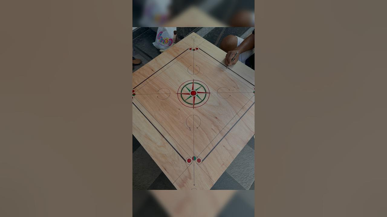 Carrom board drawing..😳😳 - YouTube