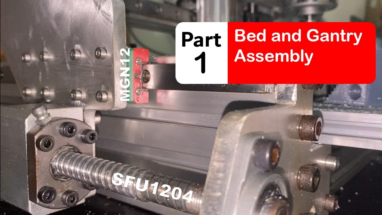 Diy Make Powerful Cnc Machine At Home Part 1 Bed And Gantry Assembly Youtube