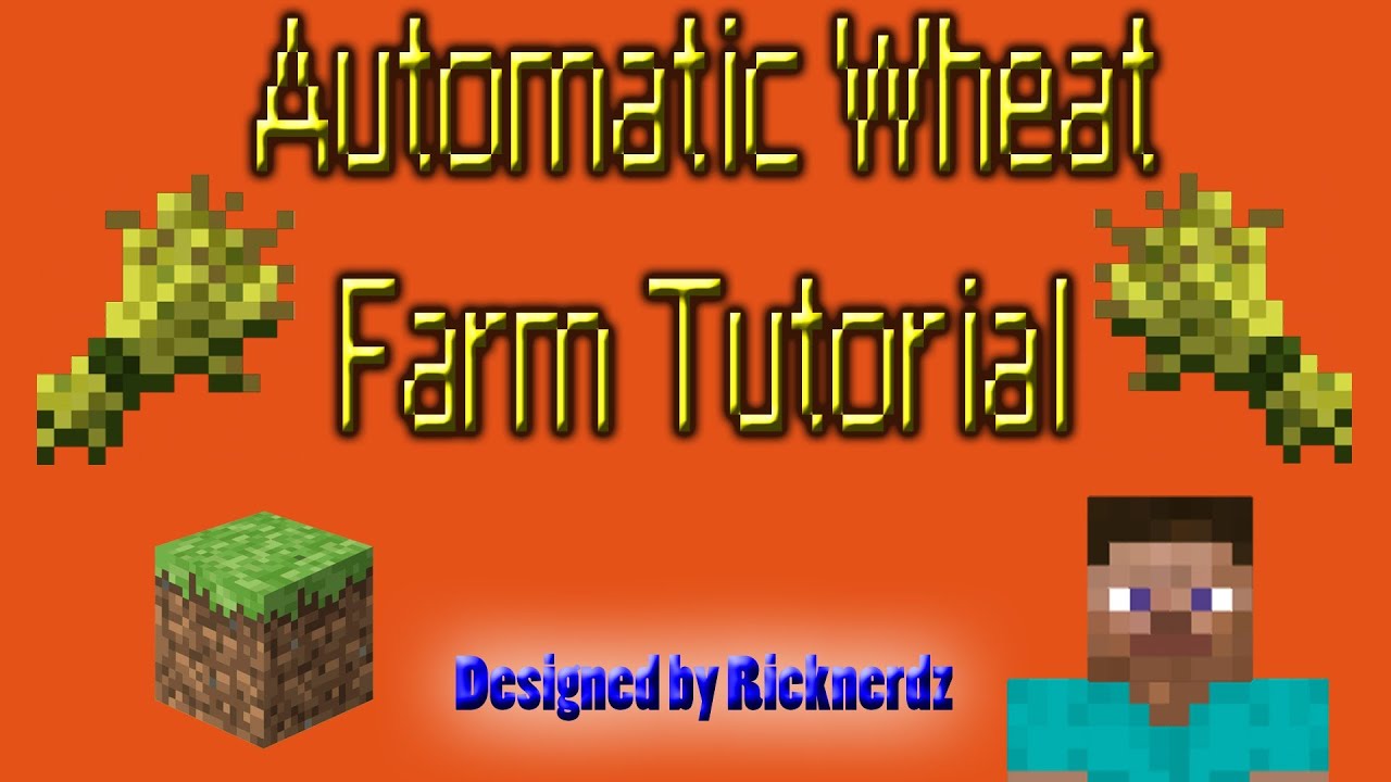 Minecraft - Automatic Wheat Farm Tutorial (A Redstone Contraption ...
