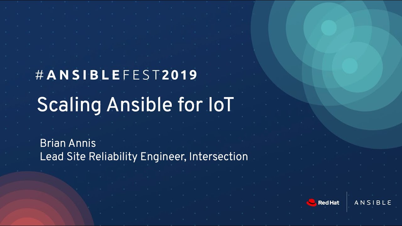 Ansiblefest 2019 Scaling Ansible For Iot Deployments Youtube