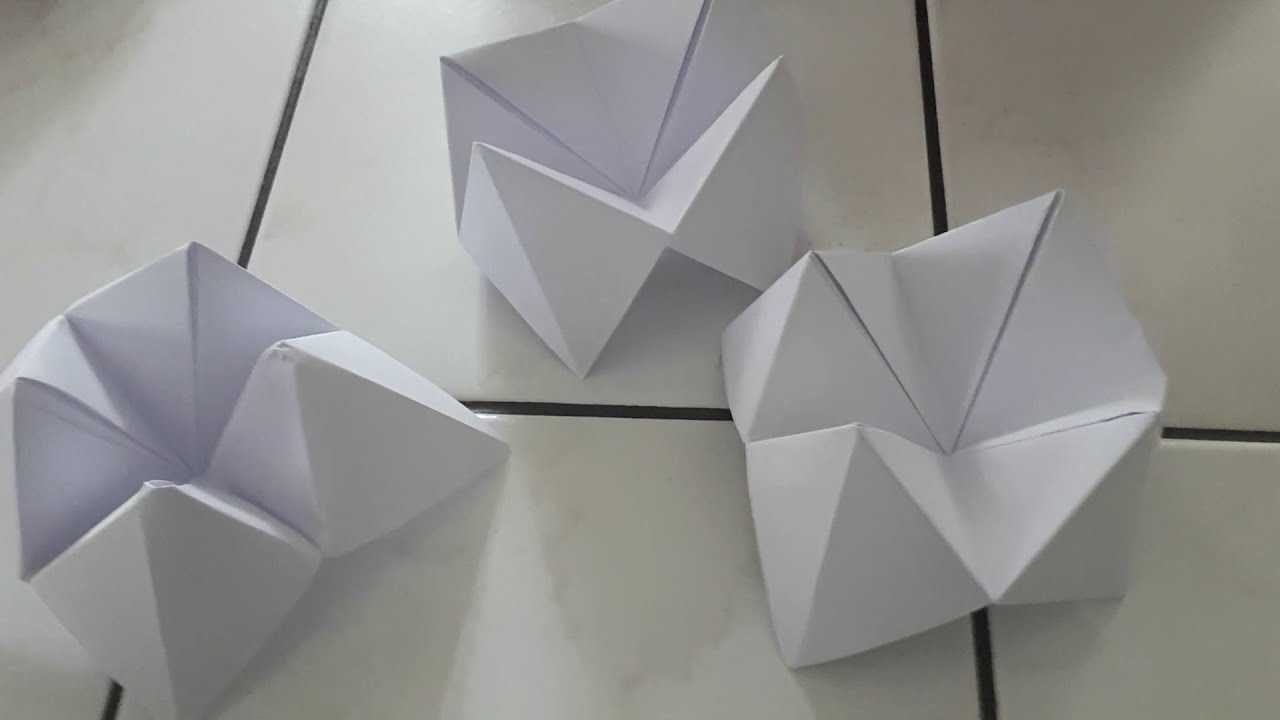 kağıt katlama /tuzluk yapımı - YouTube