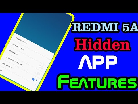 REDMI 5A Hidden App features you should know about it