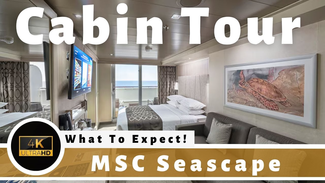 MSC Seascape Balcony Room Tour - Cabin/stateroom Review - YouTube