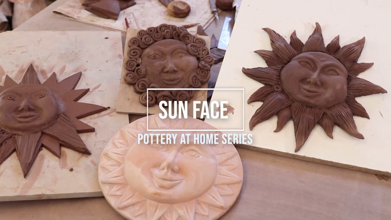 Clay Sun Faces