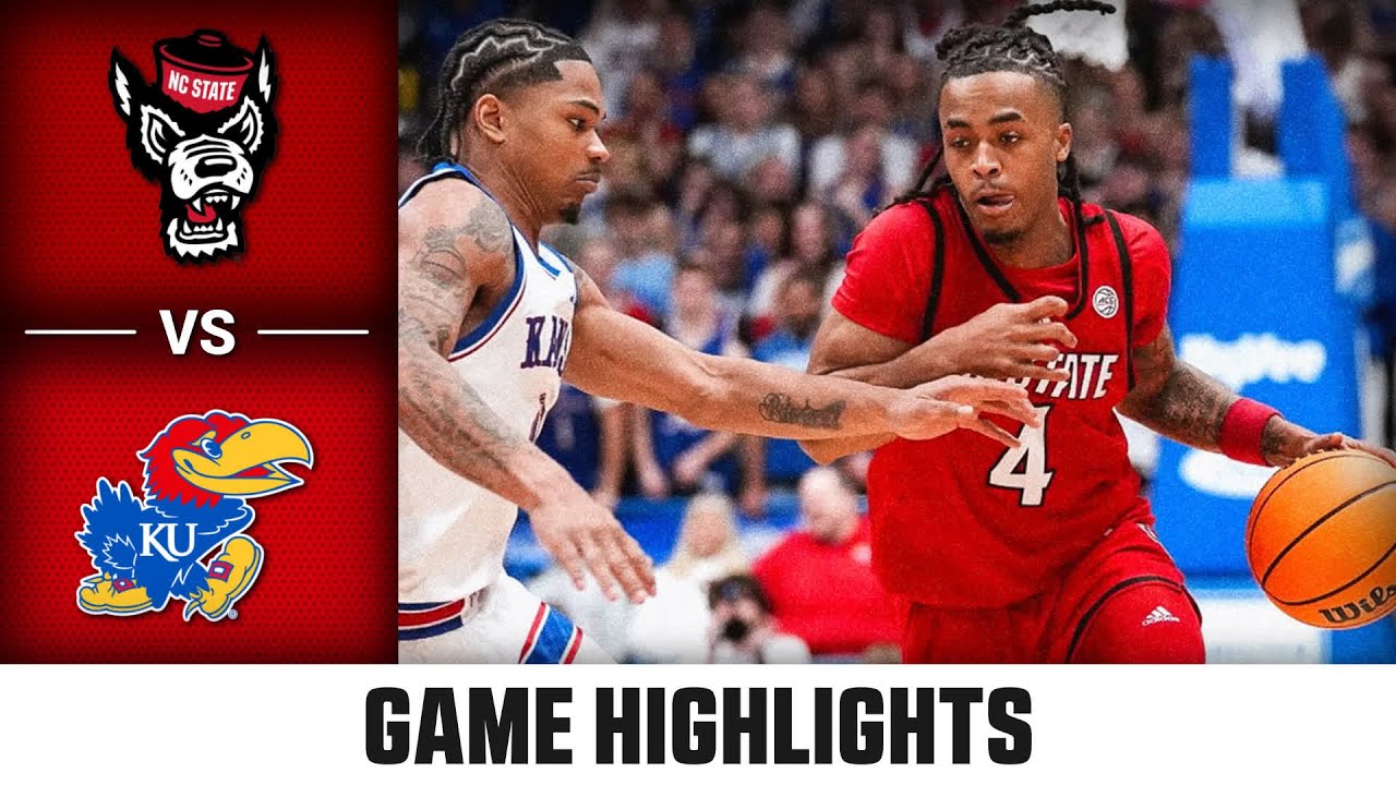 NC State vs. Kansas Game Highlights | 2024-25 ACC Men's Basketball ...