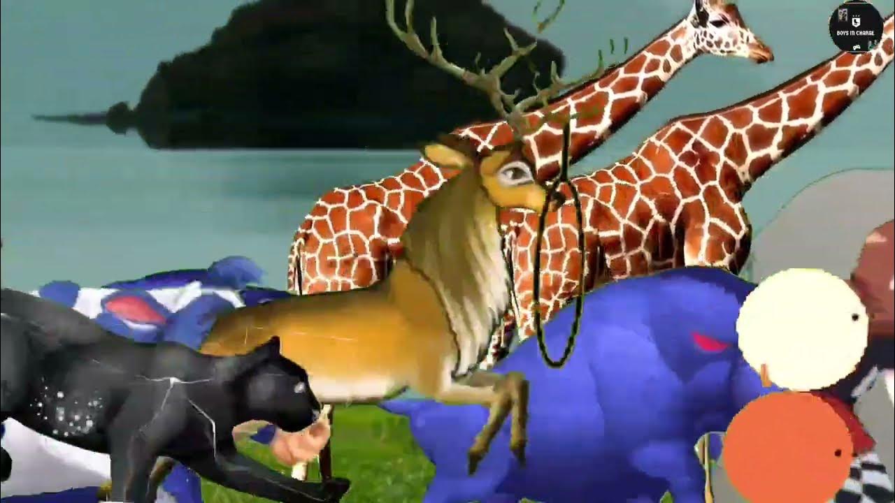 animal stampede video animated video animal running video animal stampede - YouTube
