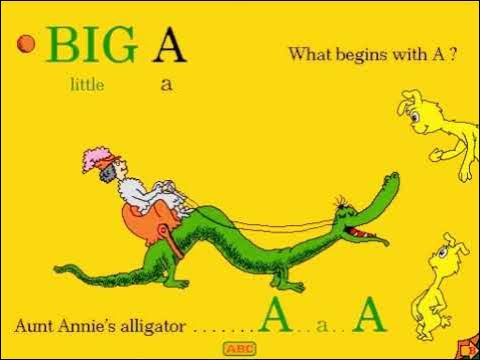 Dr. Seuss's ABC Living Books - Letter A - YouTube