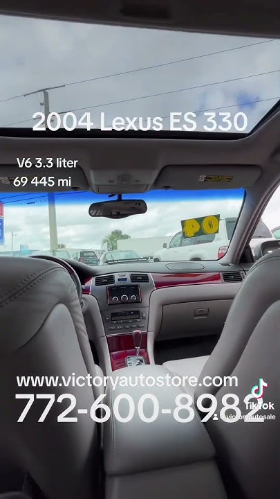 2004 Lexus ES 330 V6 3.3 L 69,445mi for Sale in Stuart, Fl 772-600-8982 - YouTube