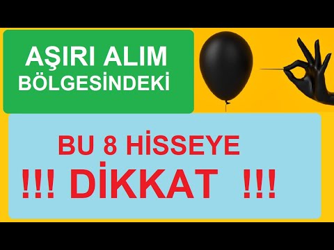 DİKKAT !!! AŞIRI ALIM BÖLGESİNDEKİ BU 8 HİSSESİ OLANLAR 2 KERE DÜŞÜNMELİ  BORSA HİSSE PARA KAZAN
