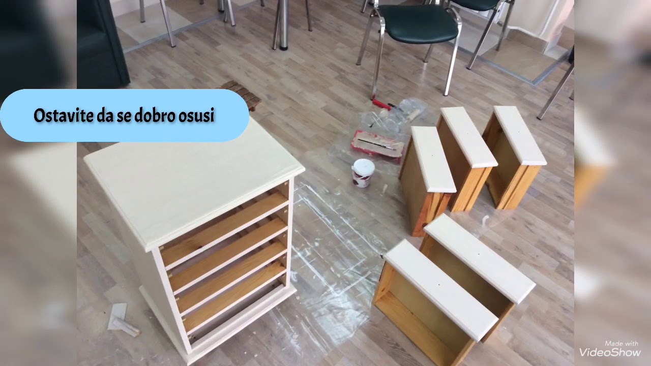 RESTAURACIJA STARE KOMODE - YouTube