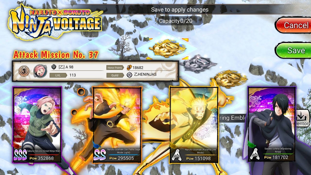 NXB NV • Top 3 Rank Attack Mission No. 37! | Naruto X Boruto Ninja ...