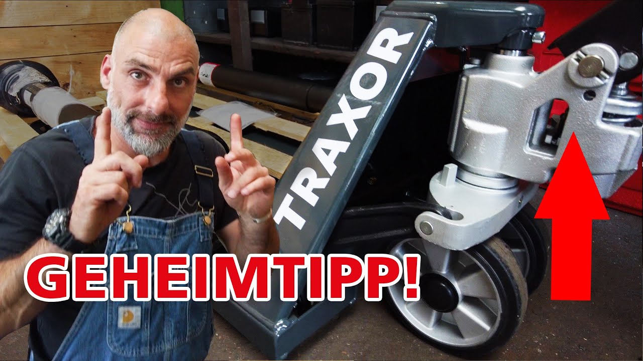 Der Trick mit dem Hubwagen - Hubwagen Montage TRAXOR - YouTube