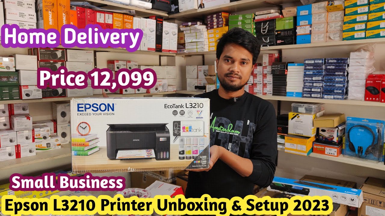best small business printer 2023 | Epson L3210 Unboxing and Setup ...