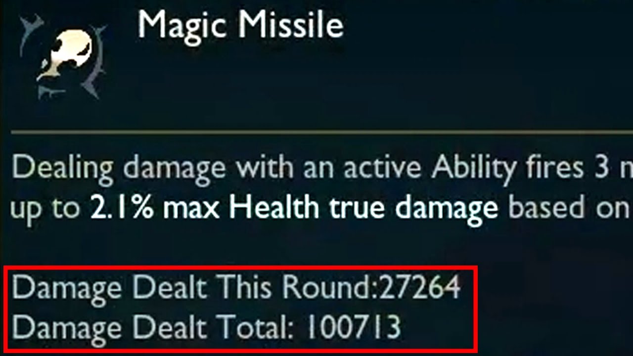 Balanced Augment - 100,000 Damage Magic Missile Singed - YouTube