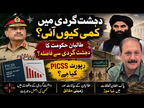 Why did terrorism decrease? Is the Taliban govt distancing itself from terrorism? What's in the P...