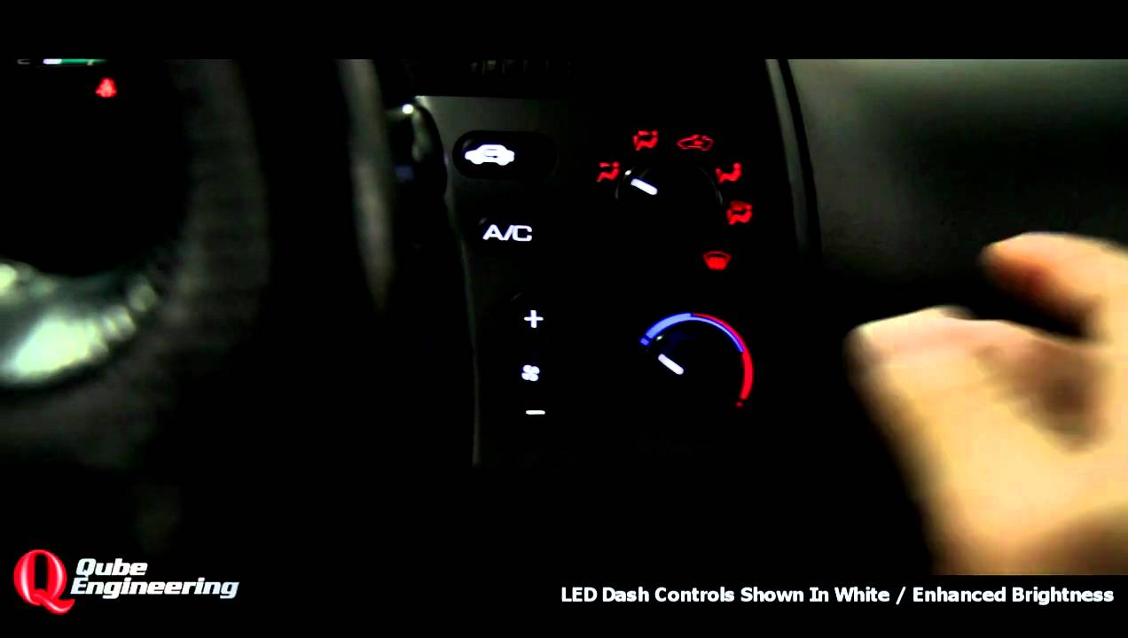 Qube Engineering Honda S2000 LED Dash Controls White - YouTube