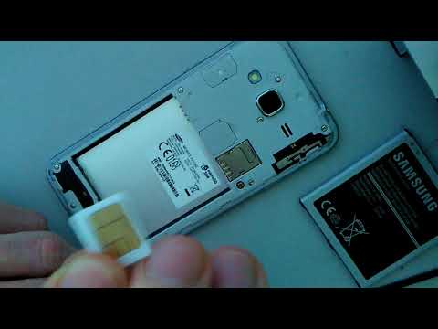 Samsung Galaxy J3 (2016): How to insert the SIM card