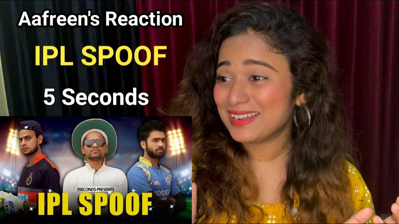 IPL SPOOF MI Vs RCB - 5 SECONDS || Reaction By Aafreen Shaikh - YouTube