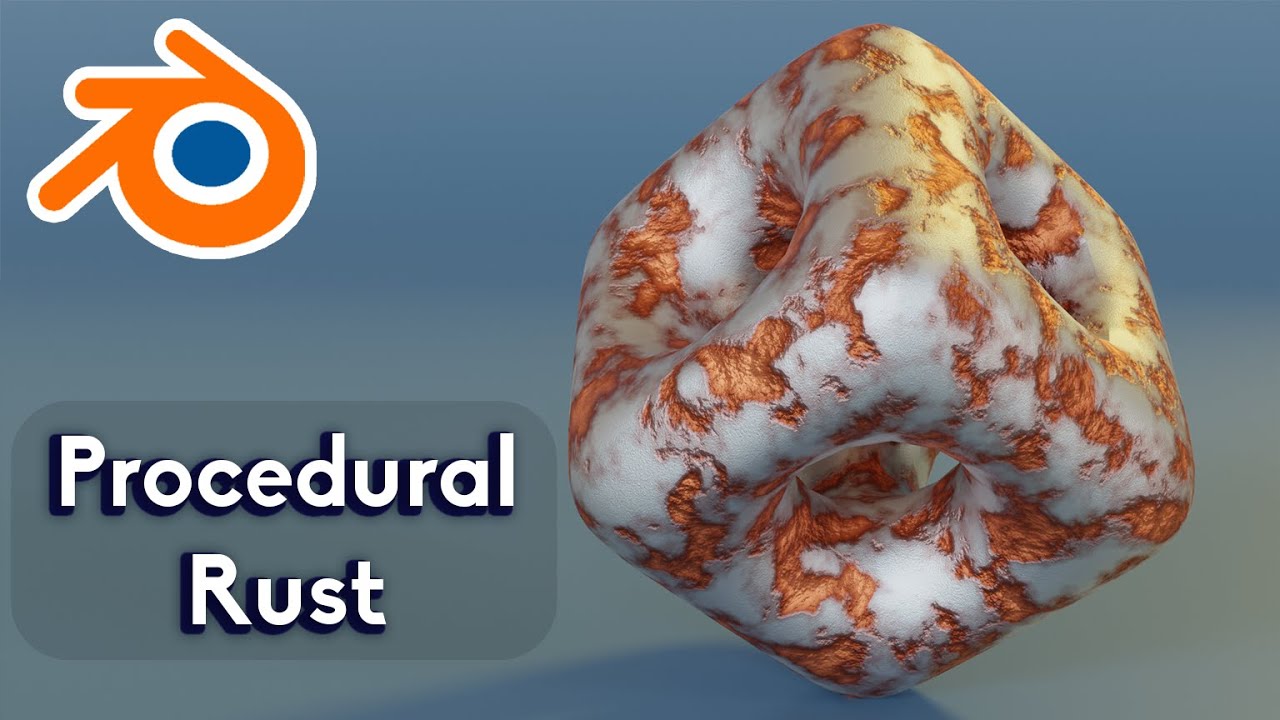 Procedural Rust Metal texture in Blender 3.4 Nodes | Blender Tutorial - YouTube