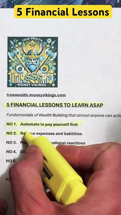 5 Financial Lessons - YouTube