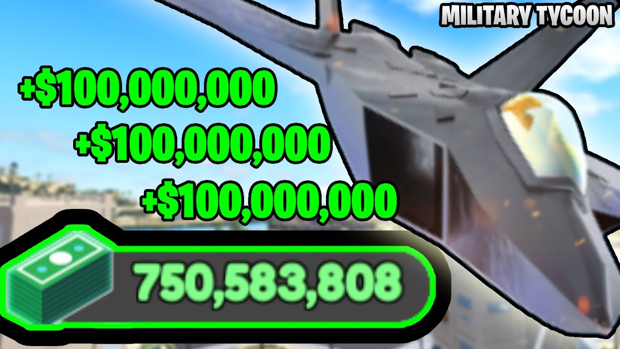 How To Get a Lot of Cash in Military Tycoon - YouTube