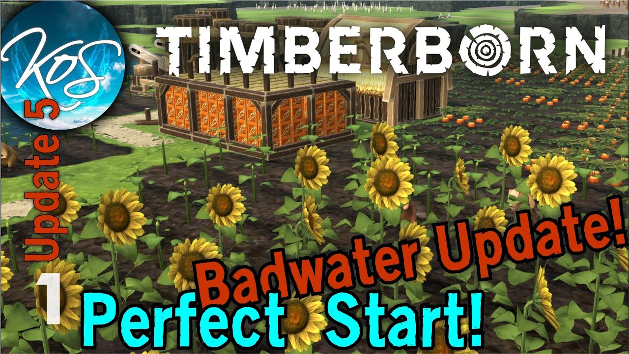Timberborn - 1 - UPDATE 5 BADWATER FABULOUS NEW COLONY! - YouTube