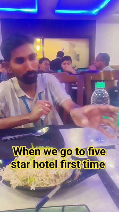 When we go to five star hotel first time #hotel #fivestarhotel # ...