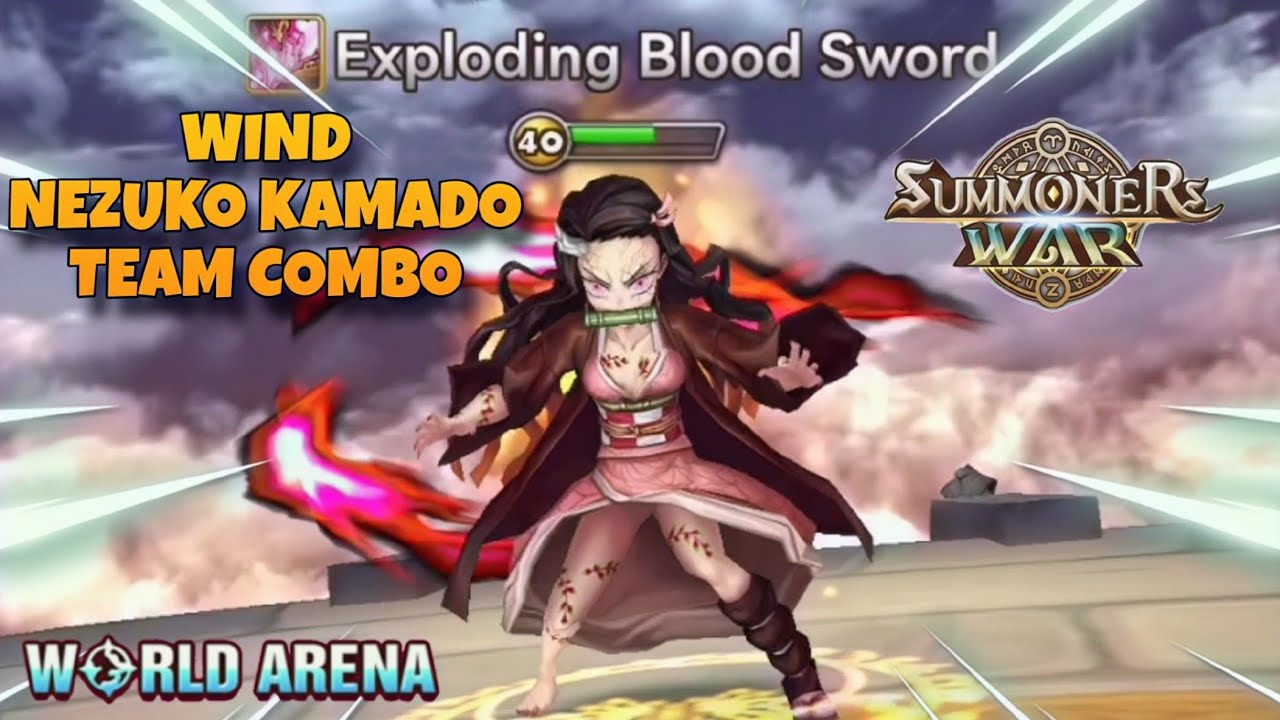 Wind Nezuko Kamado Team Combo in World Arena - Summoners War - YouTube