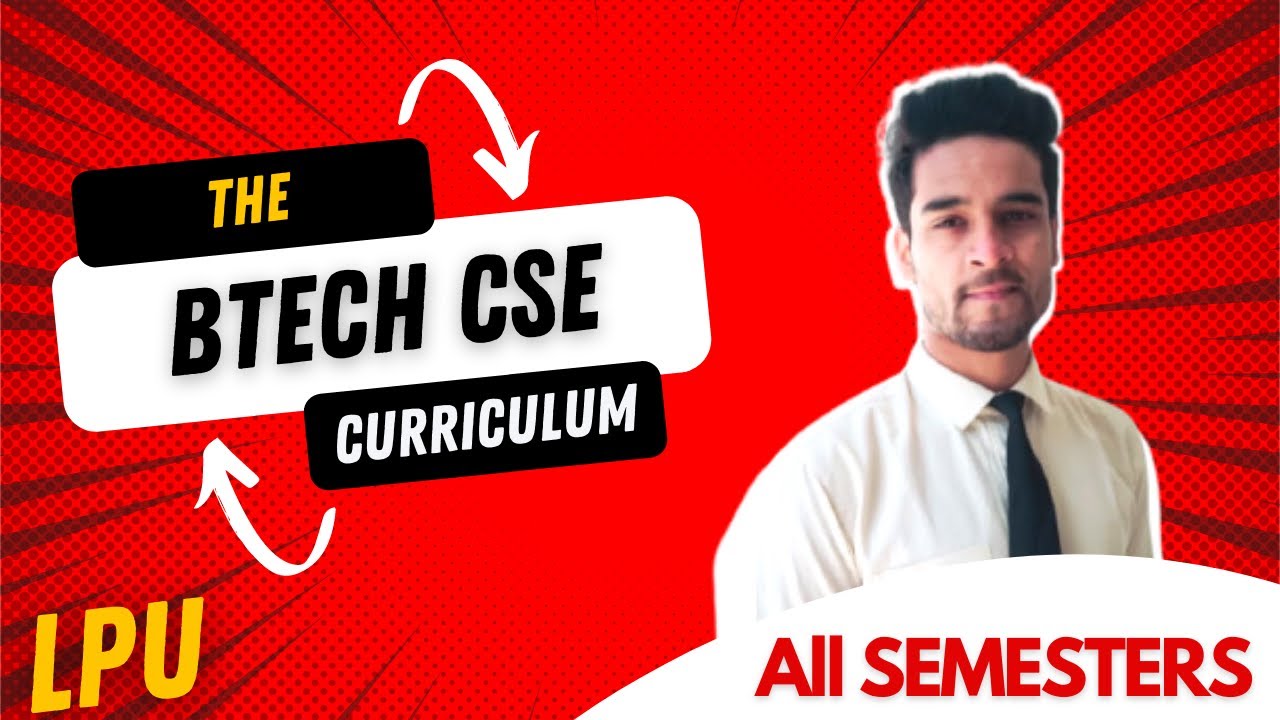 Btech Computer Science Curriculum L All Subjects In Btech CSE YouTube