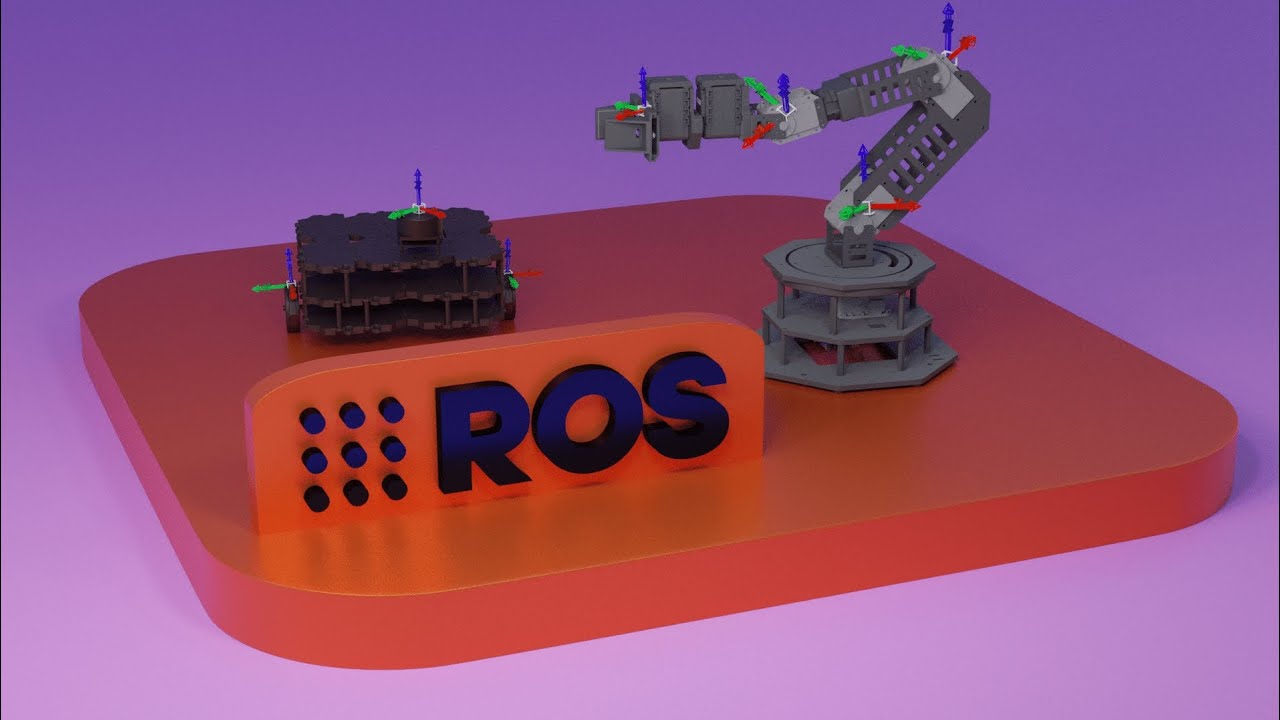 Ros Static And Dynamic Transforms In Rviz Youtube