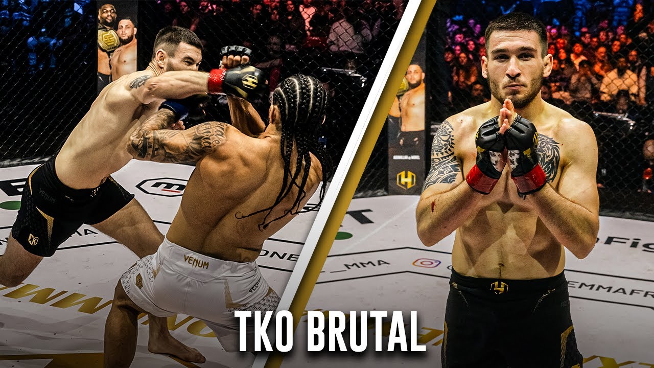 NICOLAE BIVOL vs DE MACEDO (Violent TKO) | FULL FIGHT | HEXAGONE MMA 23 ...
