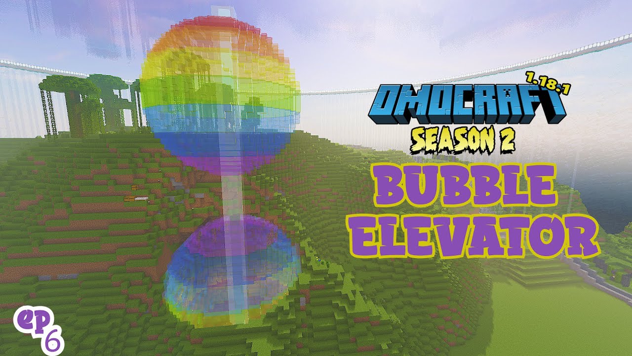 OMOCRAFT2 || BUBBLE ELEVATOR || MINECRAFT - YouTube