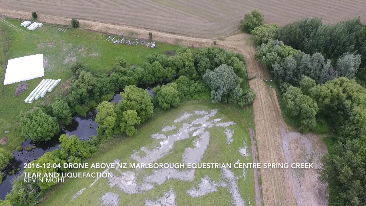 2016 12 04 Drone Above NZ Marlborough Equestrian Centre Spring Creek ...