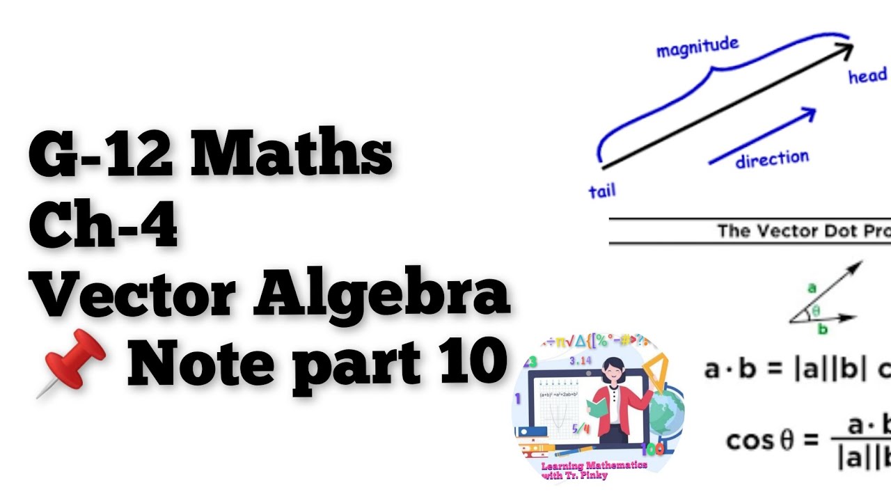 G-12 Maths Ch-4 Algebraic and Geometric Properties of the vector ...