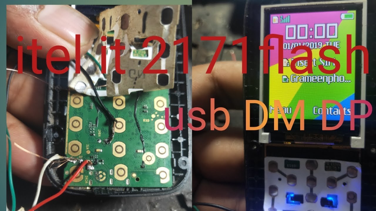 itel it2171 usb problem dm dp flash - YouTube