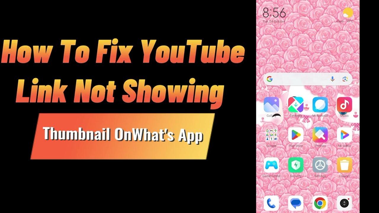 How to Fix You Tube Link Not Showing Thumbnail on WhatsApp (2024) - YouTube