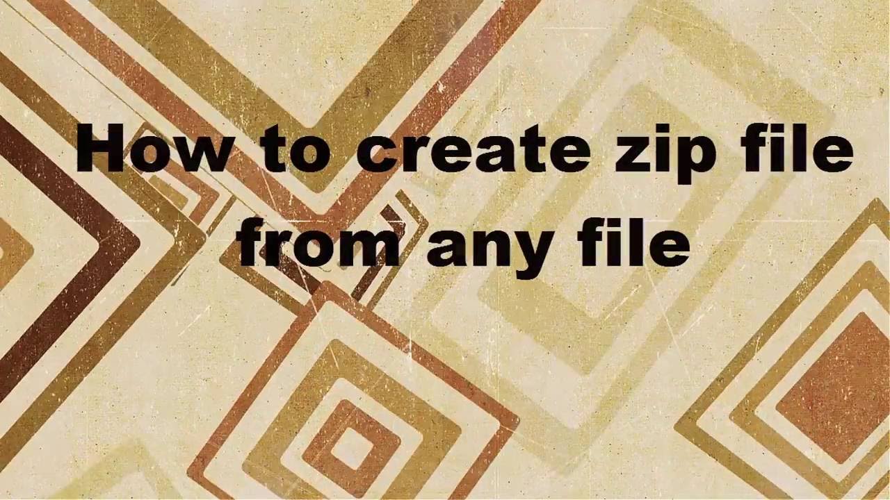 How To Make A Zip File YouTube how-to-make-a-zip-file-youtube