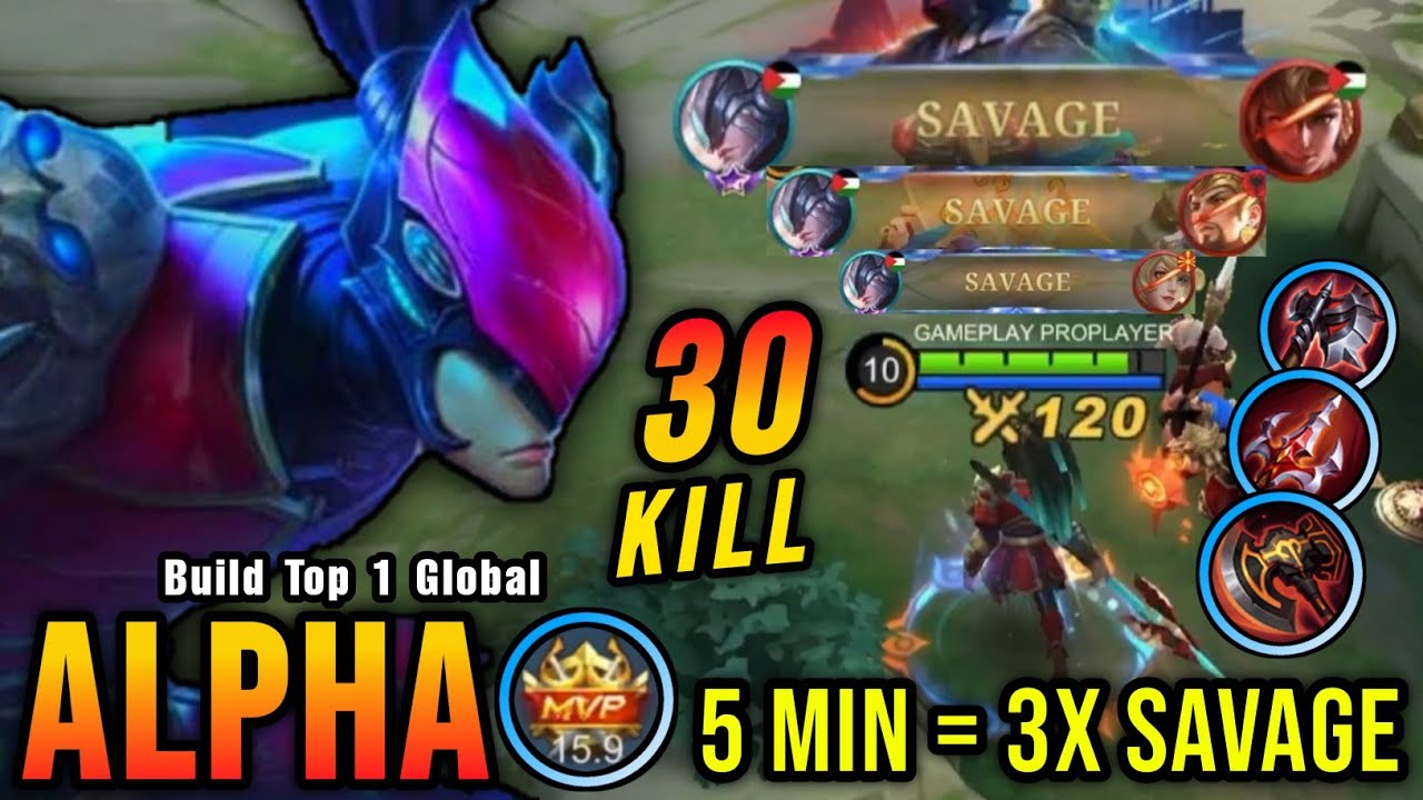 3x SAVAGE!! You Must Try This Alpha Build, Insane 30 Kills!! - Build ...