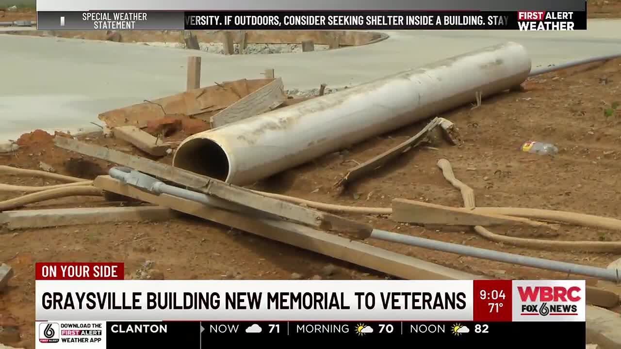 Graysville building new memorial to veterans - YouTube
