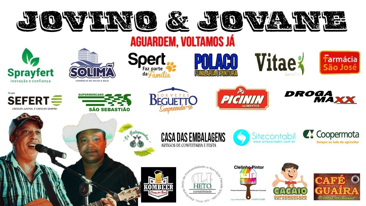 JOVINO E JOVANE - ao vivo - YouTube