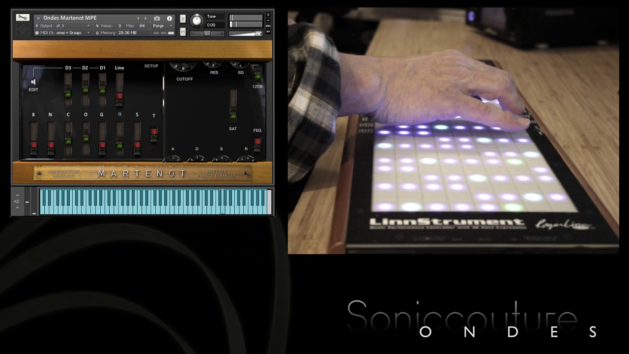 Soniccouture Ondes: MPE LinnStrument - YouTube