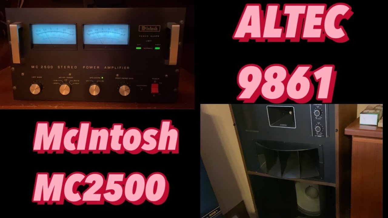 ALTECモデル9861&McIntoshMC2500 ️オーディオファミリーお宅訪問🏡 - YouTube