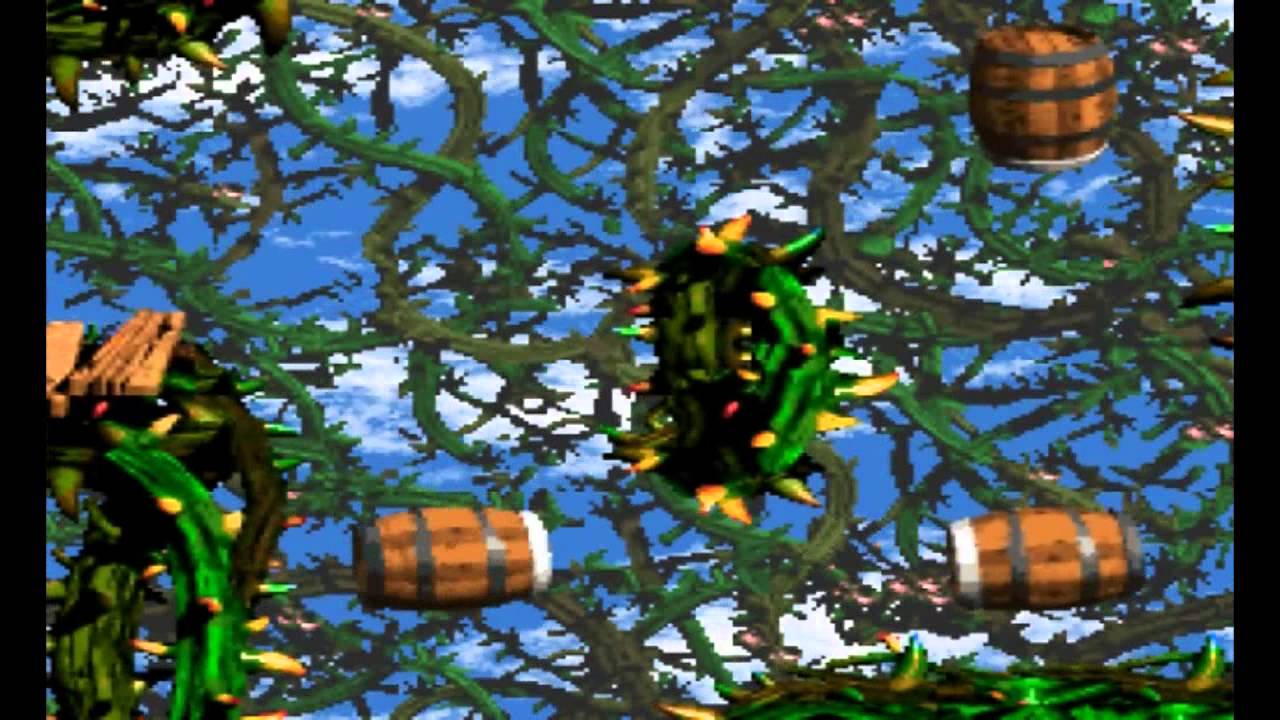 Let's Play Donkey Kong Country 2 Pt.7 Bramble Blast - YouTube