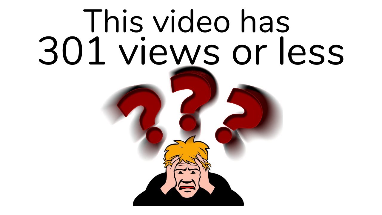 This video has views 301 views or less - YouTube