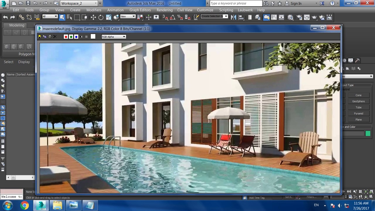 Tutorial on Modeling ,Texturing and lighting an exterior in 3dsmax ...