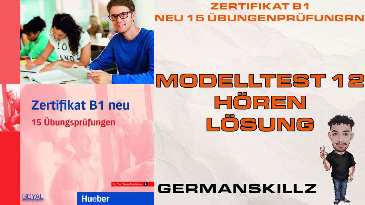 Modelltest 12 - 15 Übungen - Hören Mit #lösungen 🇩🇪📚 - YouTube