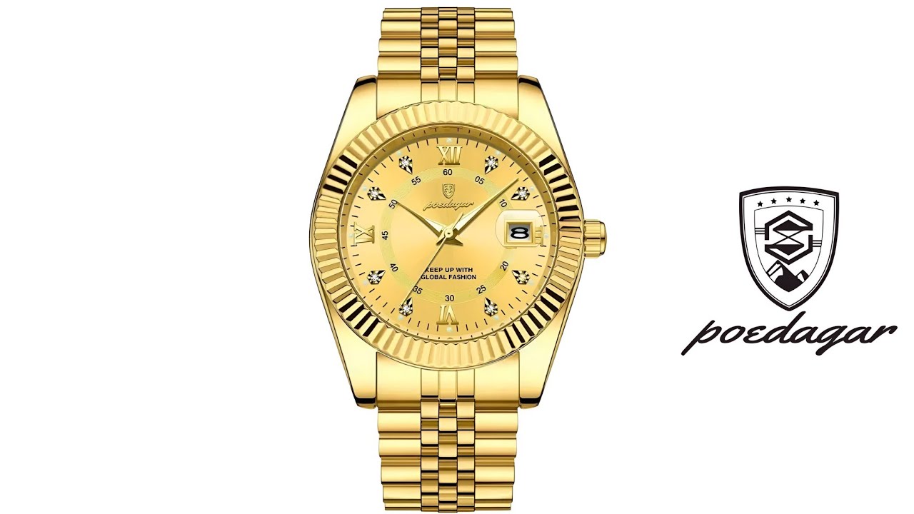 Poedagar Gold Watch Unboxing & Review – Luxury on a Budget! # ...