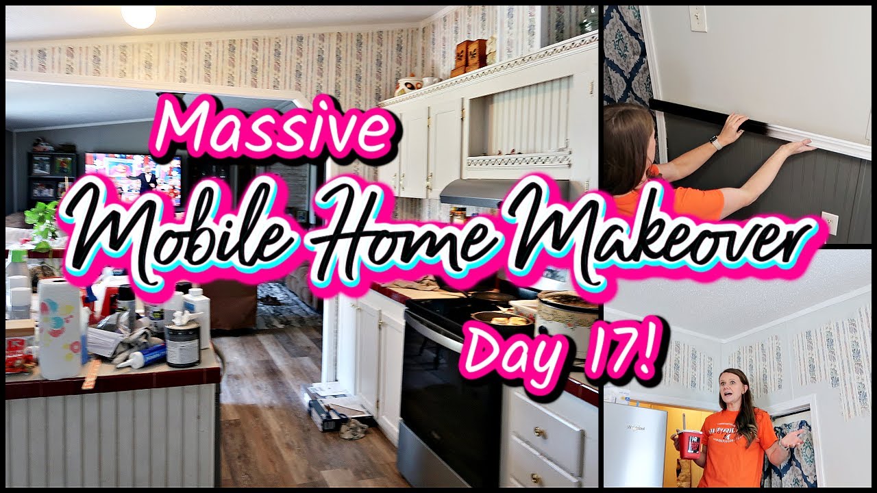 NEW *2023* MOBILE HOME MAKEOVER SERIES | MOBILE HOME TRANSFORMATION DAY ...